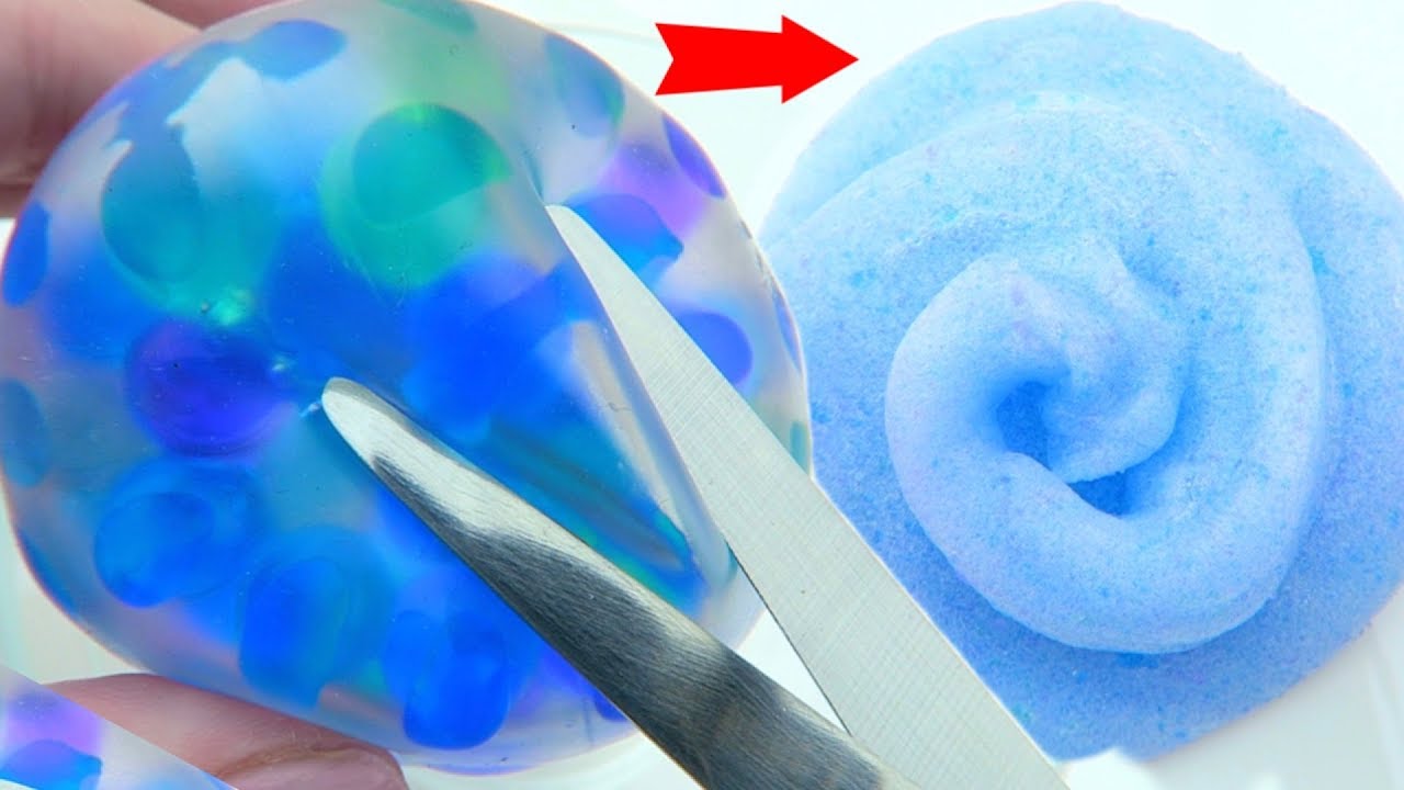 Making Slime With Stress Ball DIY ️ - YouTube