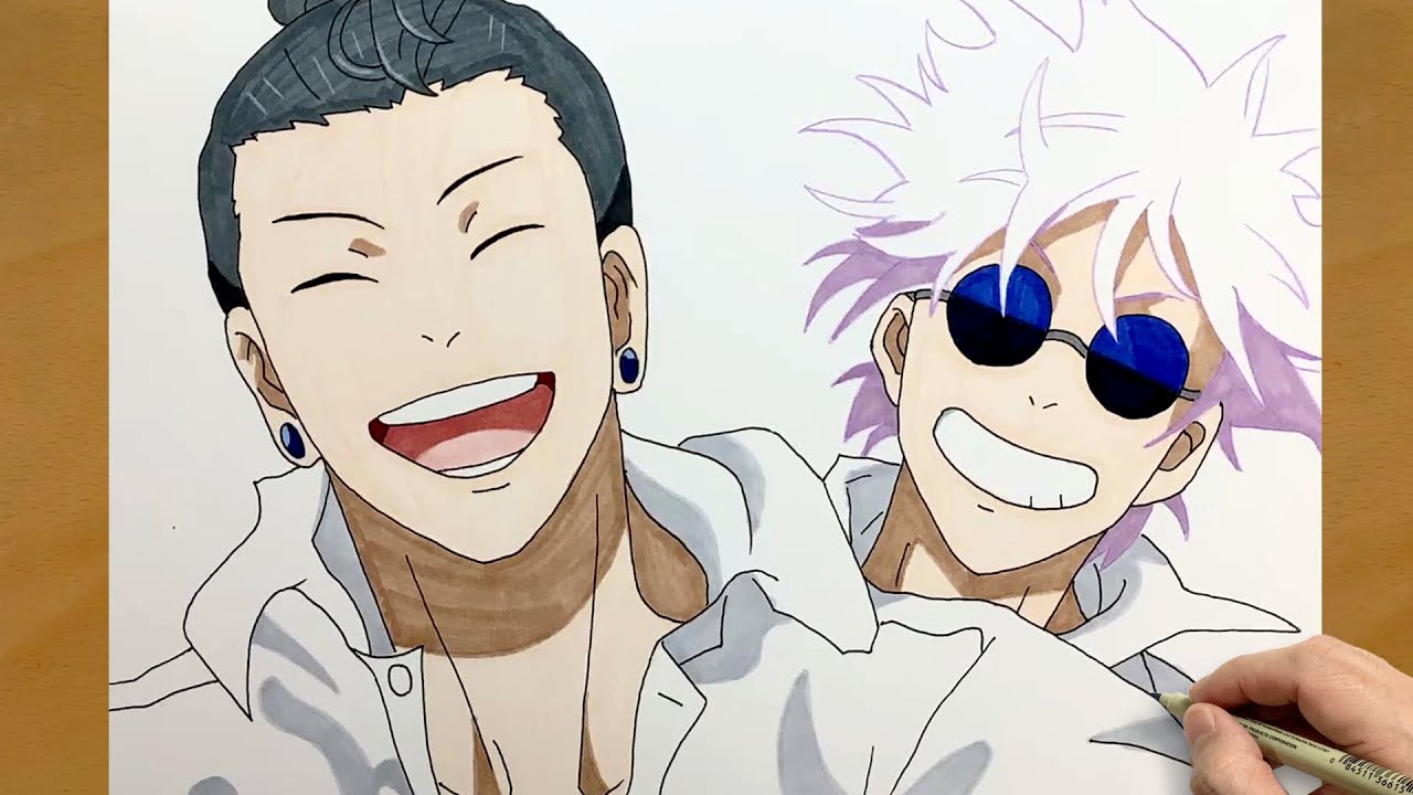 How to Draw Best Friends: Gojo Satoru and Suguru Geto | Jujutsu Kaisen ...
