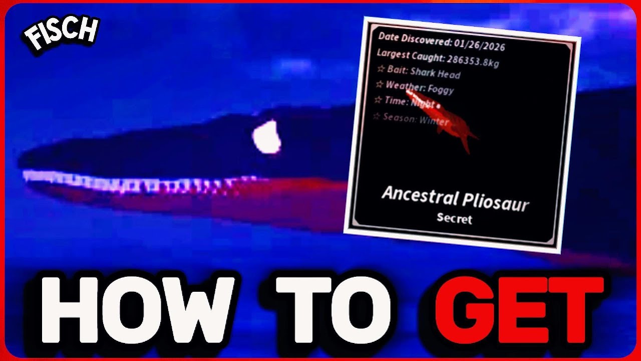 How To Get ANCESTRAL PLIOSAUR In Fisch (Roblox) - YouTube