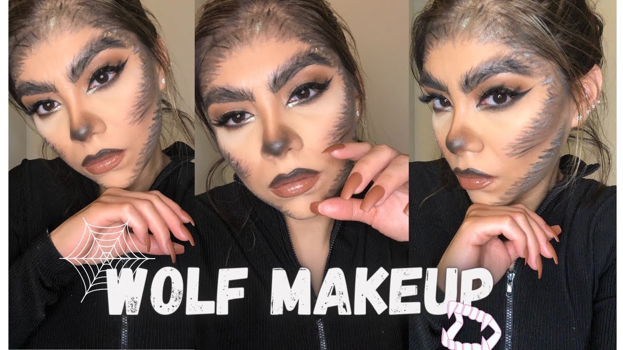 EASY WOLF HALLOWEEN MAKEUP - YouTube