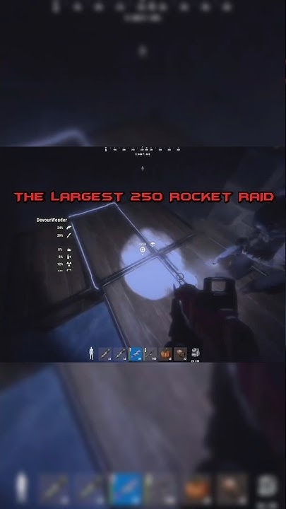 The Largest 250 Rocket Raid - Rust Console Edition #rust #rustconsole #rustconsoleedition - YouTube