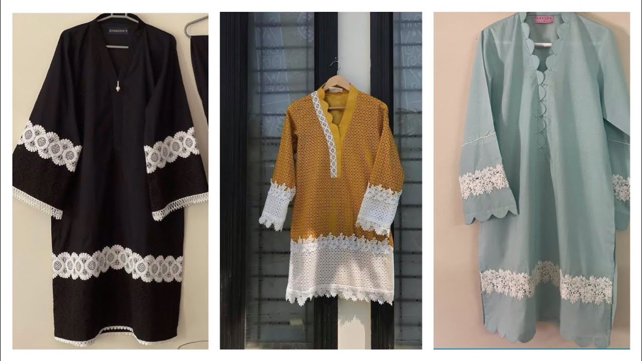 Super trendy and stylish lace and lopes design dresses/ lace design/for ...