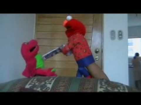 elmo kills barney - YouTube
