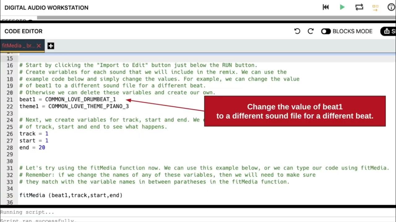 Learn how to remix sounds in fitMedia in EarSketch in 3 minutes - YouTube