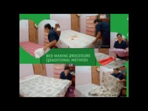 BED MAKING PROCEDURES (Traditional Method) - YouTube