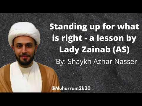 How to stand up for what is right - Shaykh Azhar Nasser | Muharram 2020 ...