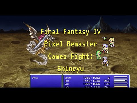Final Fantasy IV Pixel Remaster Cameo Fight: Shinryu - YouTube