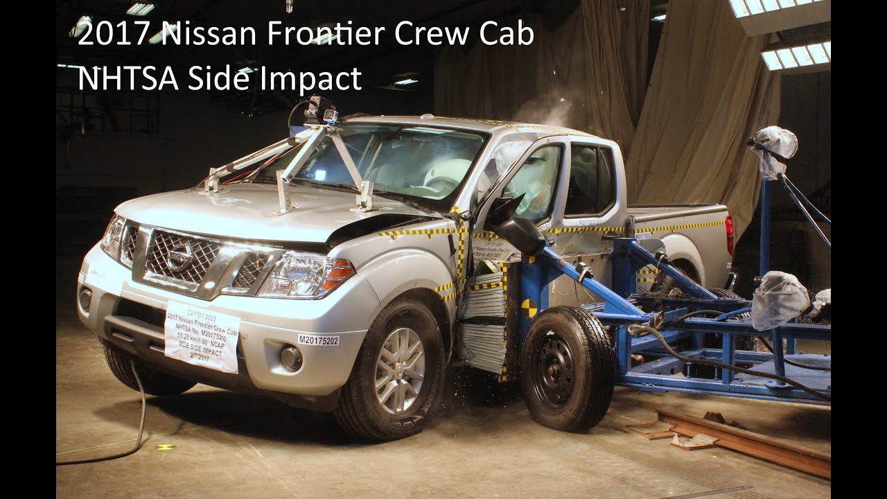 2015-2017 Nissan Frontier Crew Cab NHTSA Side Impact - YouTube