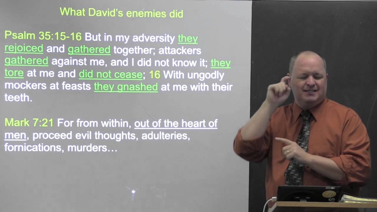 David's Enemies Psalm 35 - YouTube