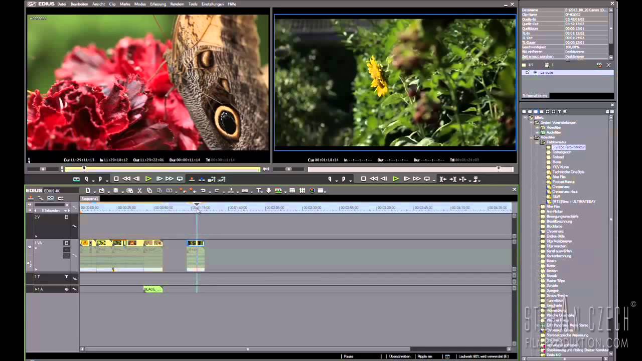 1. EDIUS 7 and the Canon EOS 1D C. - YouTube