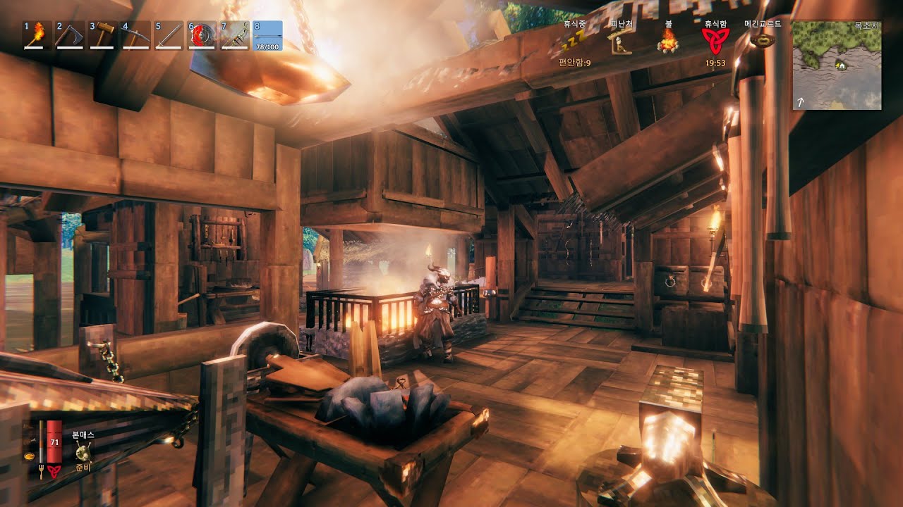 [레드] 발헤임(Valheim) 일지 #5 - 대장간(Blacksmith/Forge) 건축 - YouTube