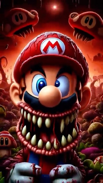 Horror version of the (Mario) #scary - YouTube
