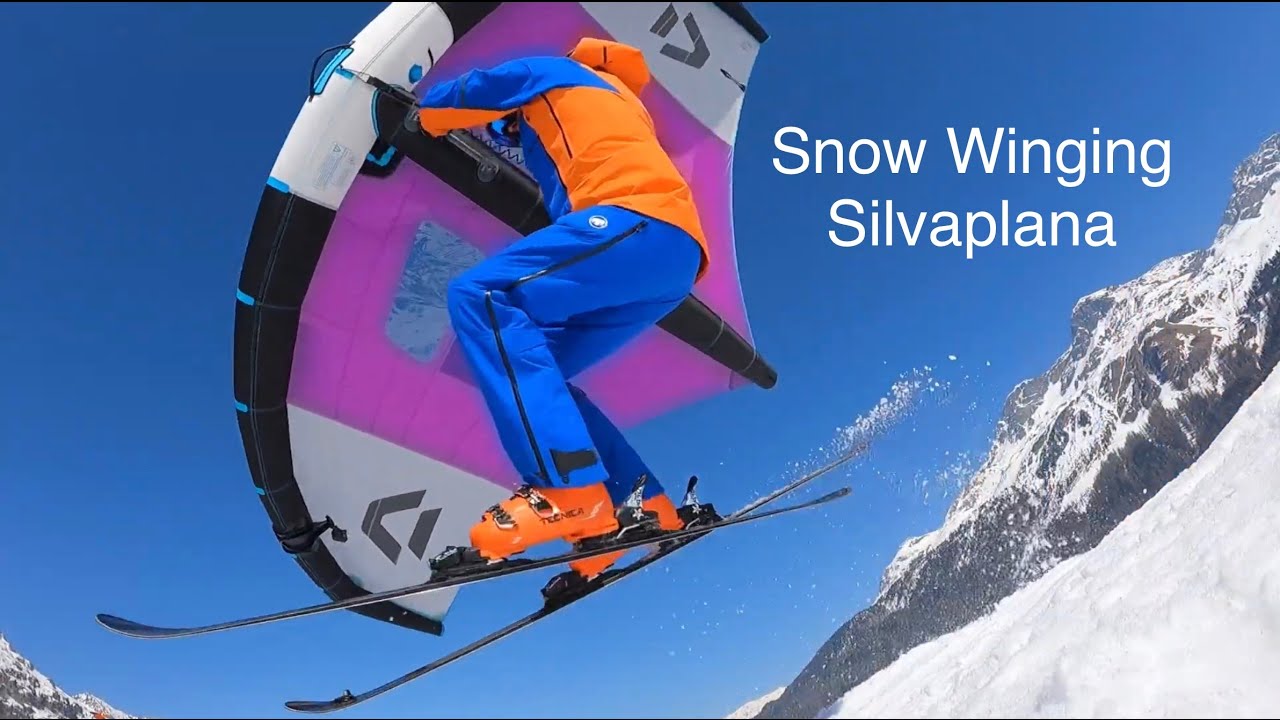 Snow Winging Silvaplana - February 2022 - YouTube