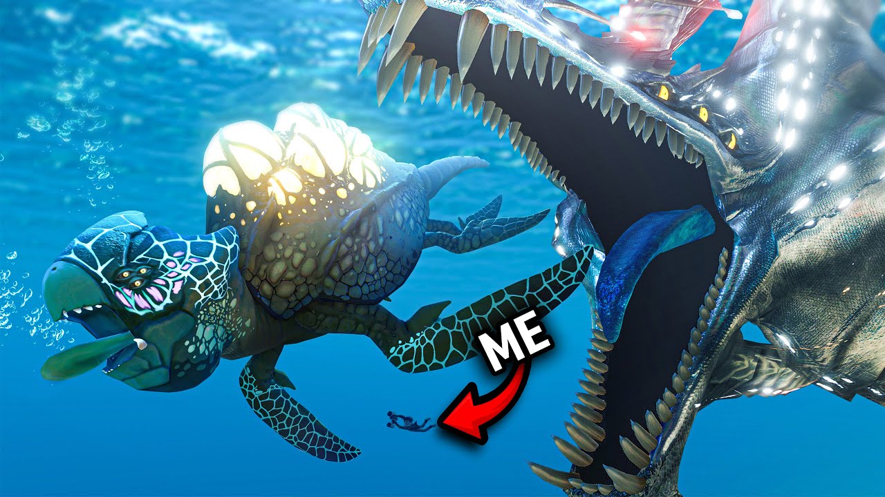 Turtle Leviathan vs Gargantuan Leviathan in Subnautica - YouTube
