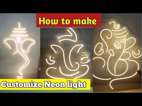 Top 5 Ganpati Bappa Neon light || Model art || Decoration lights ...