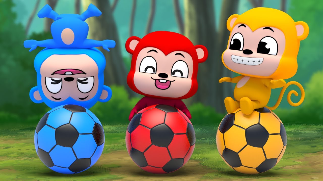 Play Jumping Ball 신나는 점프놀이 컬러공⚽️ 장난감 색깔 배우기 Learn Colors For kids 영어유치원 ...