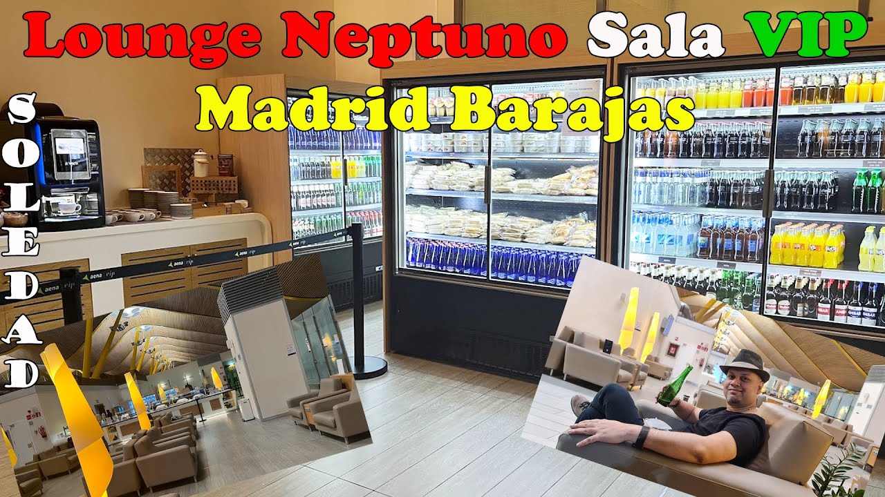 Así es una sala VIP en el aeropuerto de Madrid Barajas - Lounge NEPTUNO ...