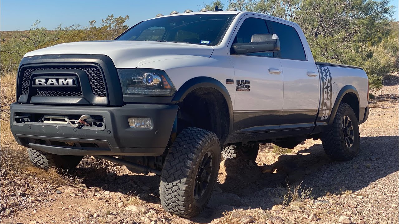 Leveled ram power wagon on 35s Offroad - YouTube