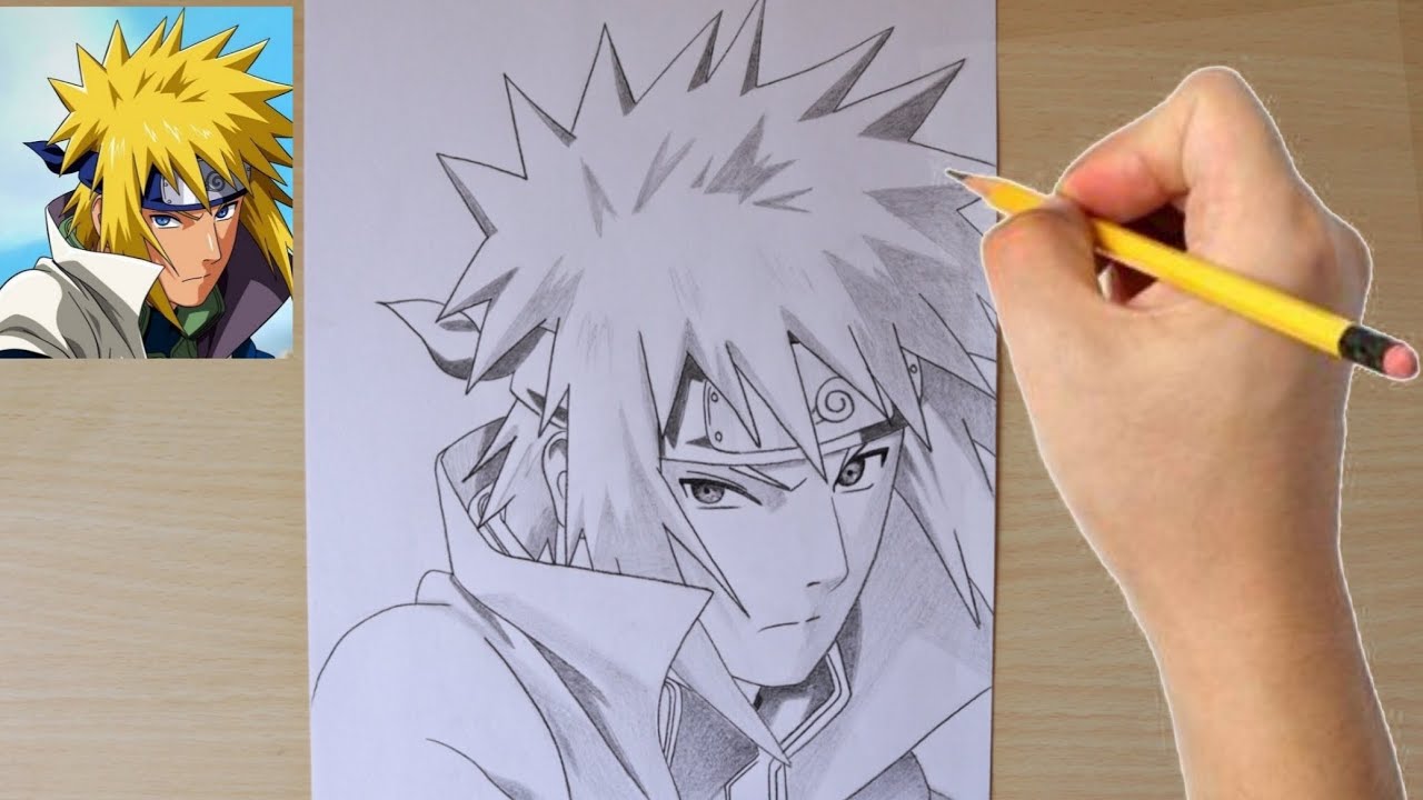 anime drawing | how to draw minato | minato drawing | anime drawing ...