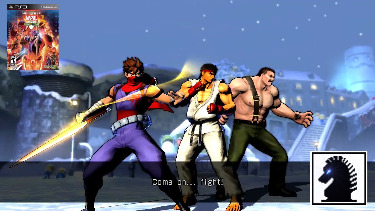 PS3 Ultimate Marvel vs Capcom 3 - Ryu, Strider & Haggar - YouTube