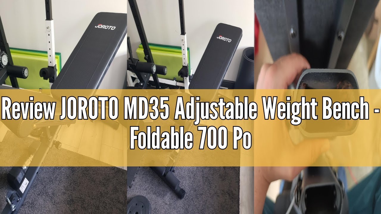 Review JOROTO MD35 Adjustable Weight Bench - Foldable 700 Pounds Load ...