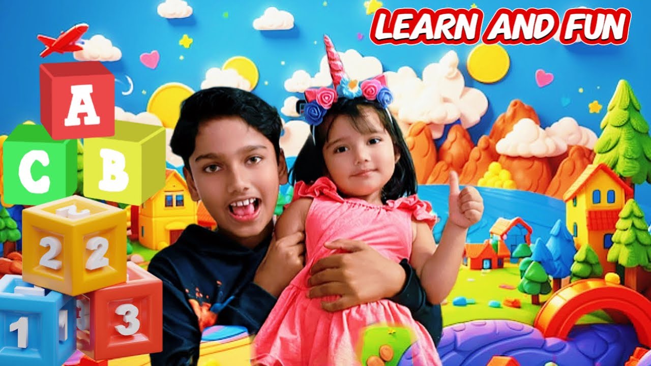 SHOW OF KRISH AND KRITU LEARN ALPHABET | NUMBERS NAME AND SHAPES - YouTube