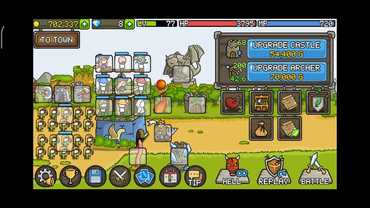 Grow Castle - Tower Defense Level 77 - YouTube