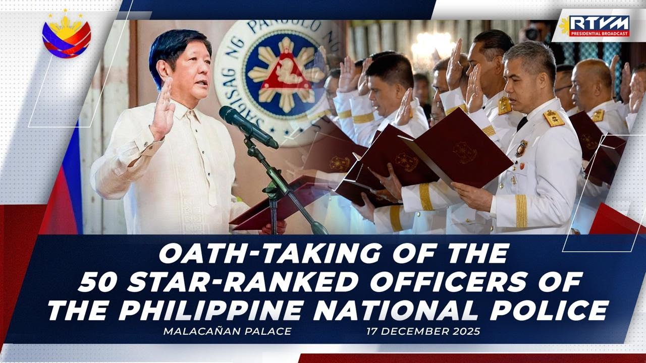 Oath-taking of 50 Star-Ranked Officers of the Philippine National ...