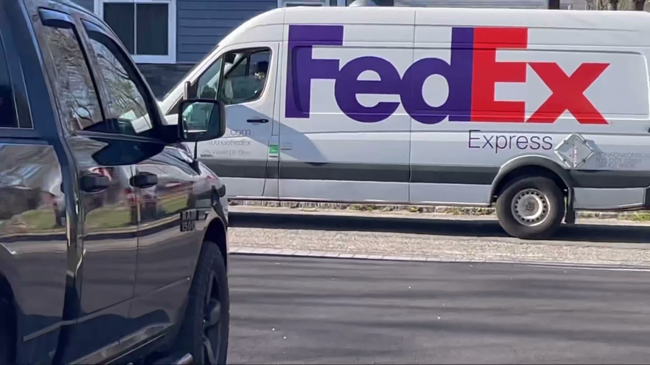 FedEx Express Van driving by - YouTube