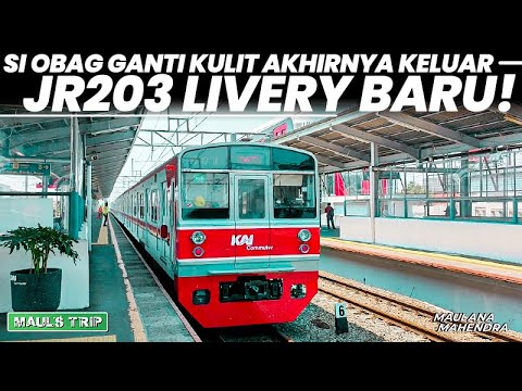 AKHIRNYA KELUAR JUGA! JR 203-109 LIVERY BARU Diuji Coba dari Stasiun ...