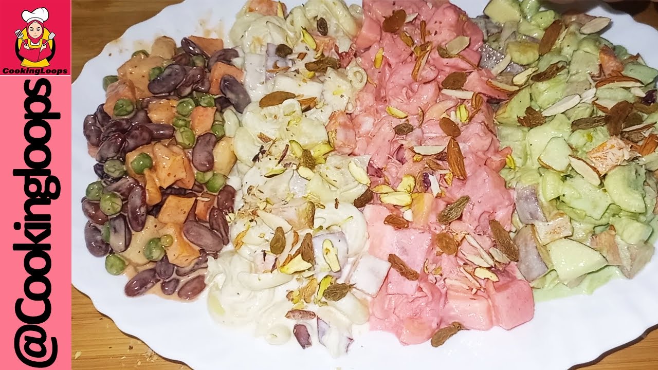 Shadiyo Wala Russian Salad Platter by Cooking Loops ! Authentic Chana Chaat and Russian Salad ...