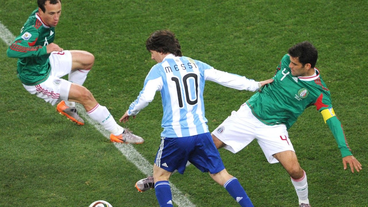 Lionel Messi vs Mexico. World Cup (2010). English Commentary HD. #messi ...