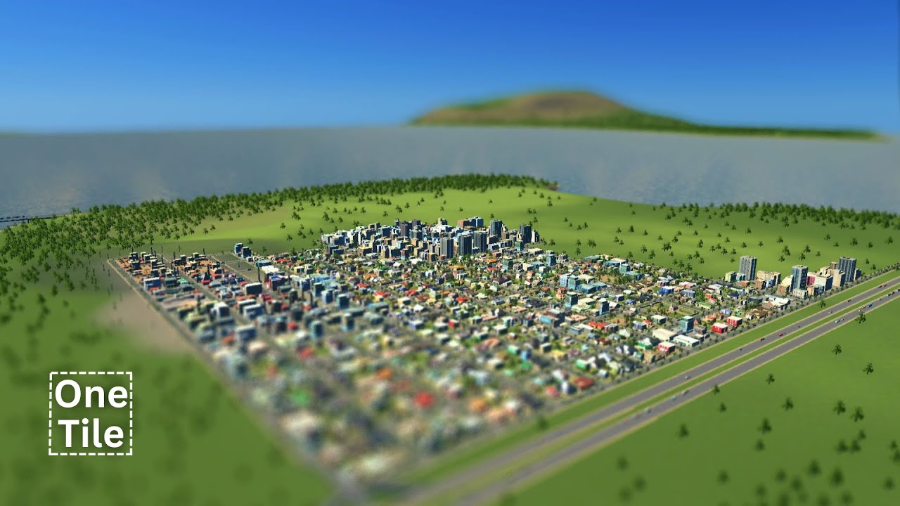 Cities: Skylines | One Tile City pt.2 - YouTube