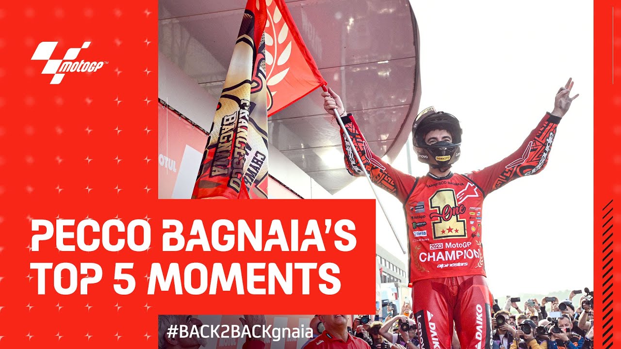 Pecco Bagnaia's Top 5 Moments 🏆 | 2023 #MotoGP World Champion - YouTube