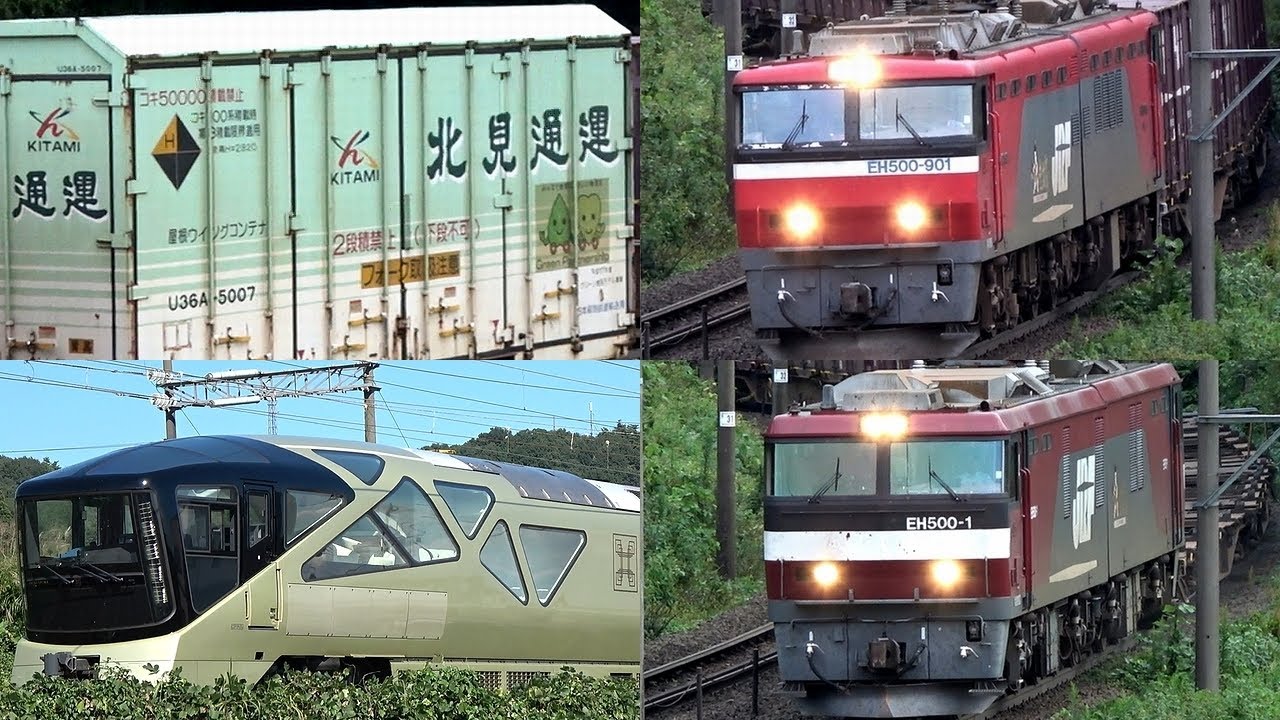 【ENG SUB】東北本線貨物列車とトランスイート四季島・たくさん撮影41本 レアコンテナあり Japanese Freight Train ...