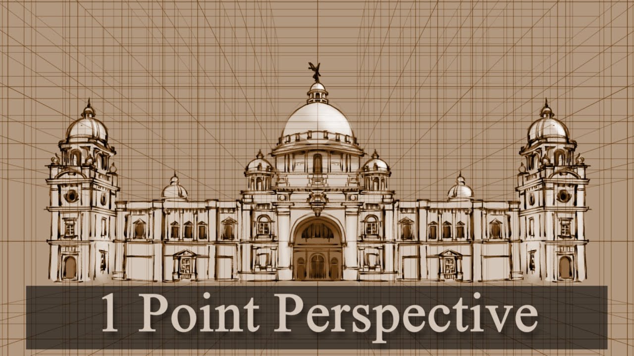 Drawing a Monument in One Point Perspective | Perspective Drawing Demo ...