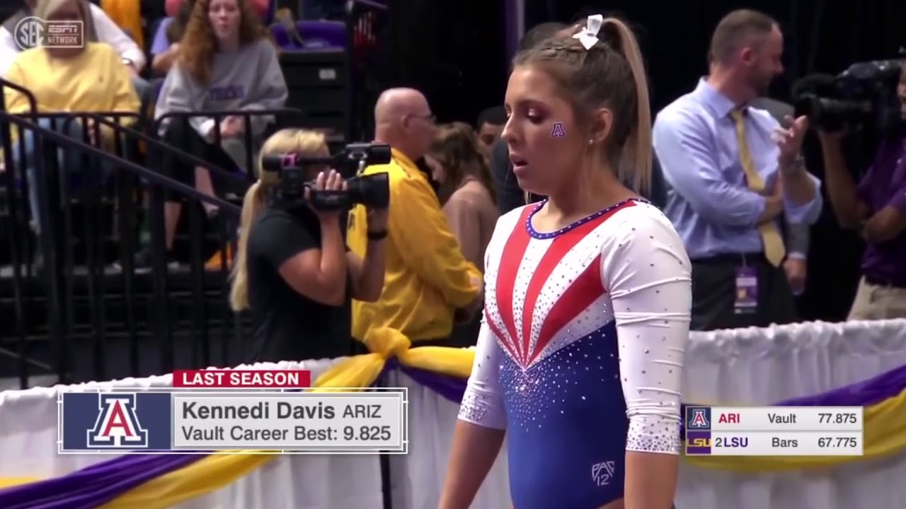 Kennedi Davis Vault Arizona @ LSU 2020 9.725 - YouTube