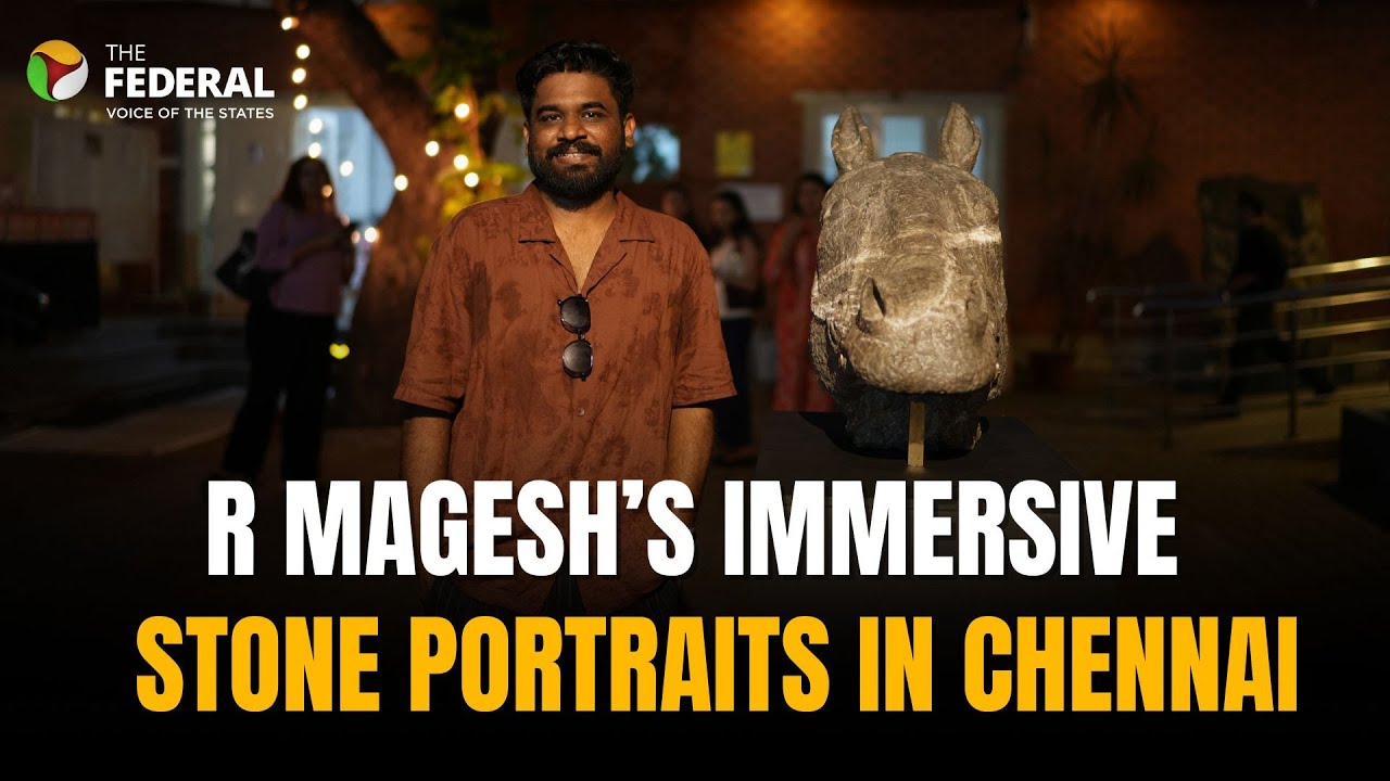 Stories in Stone: R Magesh’s immersive 'Stone Portraits in Chennai | The Federal - YouTube