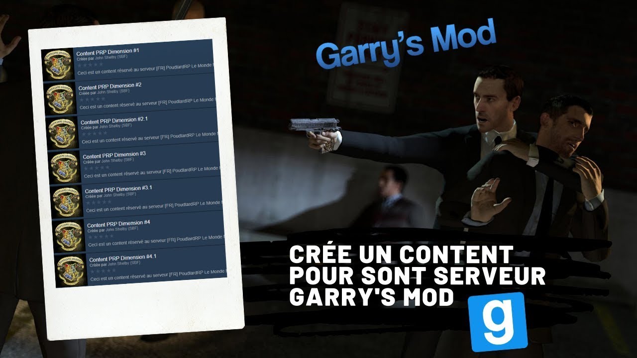 Intégrer ca collection gmod workshop sur sont serveur GARRYS MOD ...