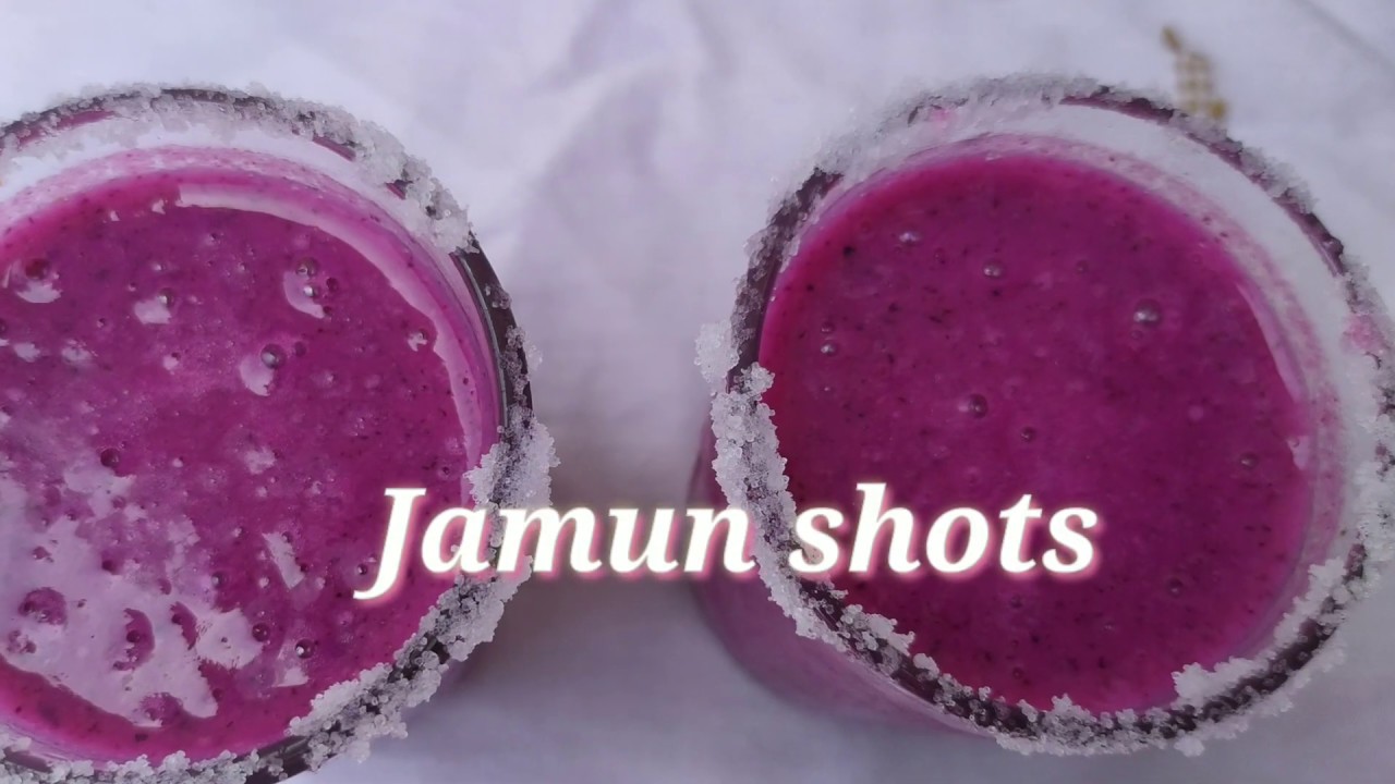 જાંબુ શોટ‌્સ ની રીત/jamun shots easy recipe/3 ingredients recipe of ...