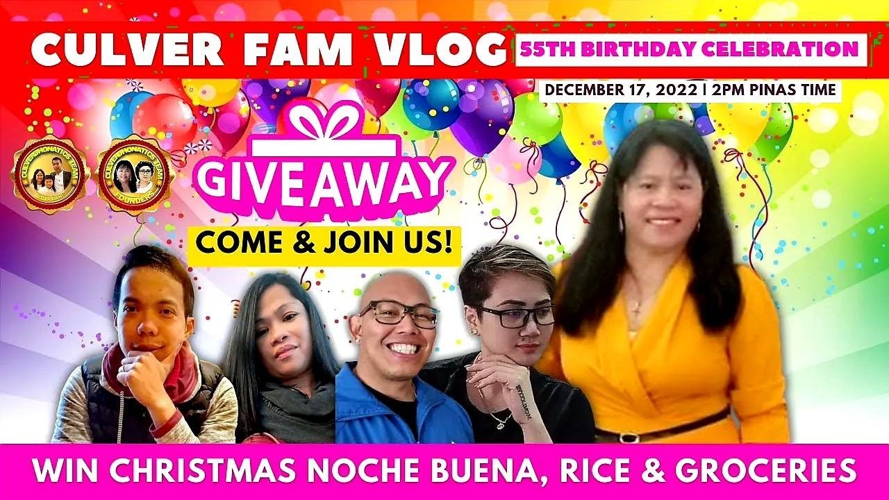 Welcome everyone ! Promoting My Birthday Celebration Giveaways GLS Dec ...