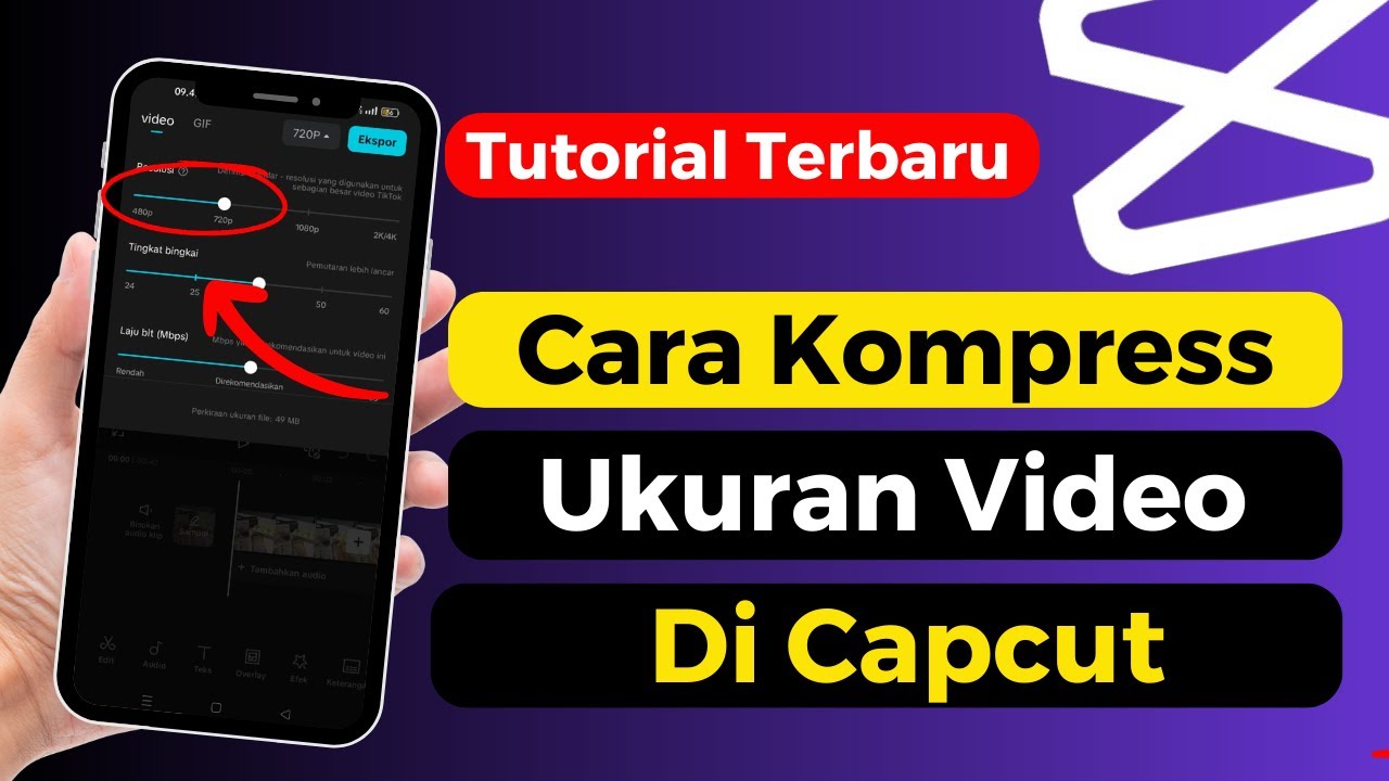 Cara Kompres Ukuran Video Di Capcut - YouTube