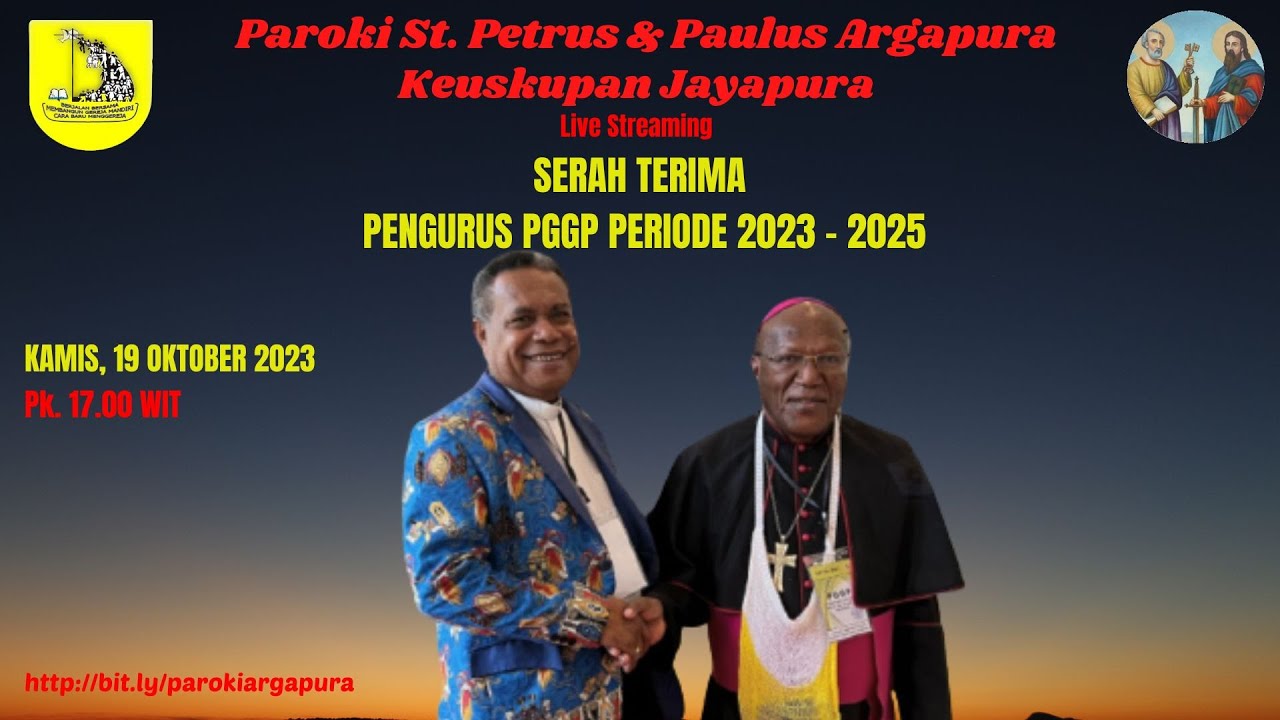 Live Streaming Serah Terima Pengurus PGGP Periode 2023 - 2025 - YouTube