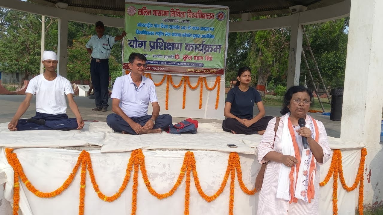 International Yog Divas 2023 (LNMU) - YouTube