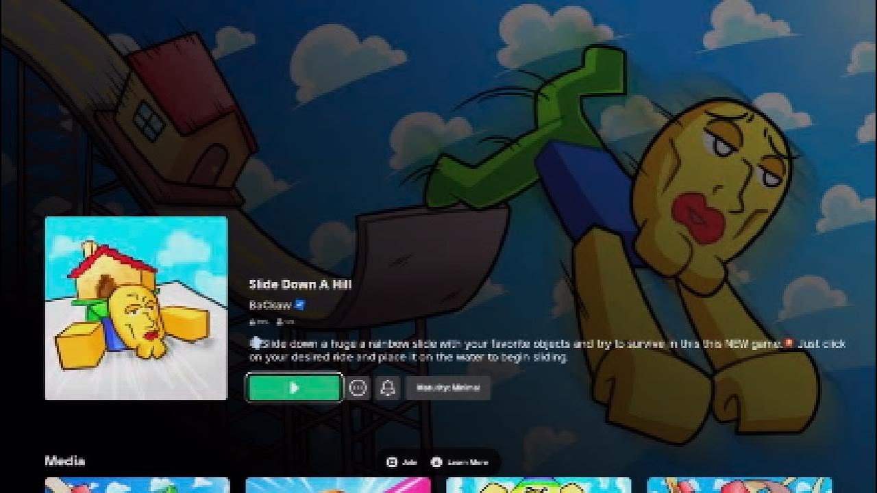 Roblox - Slide Down A Hill Ep.1 - YouTube