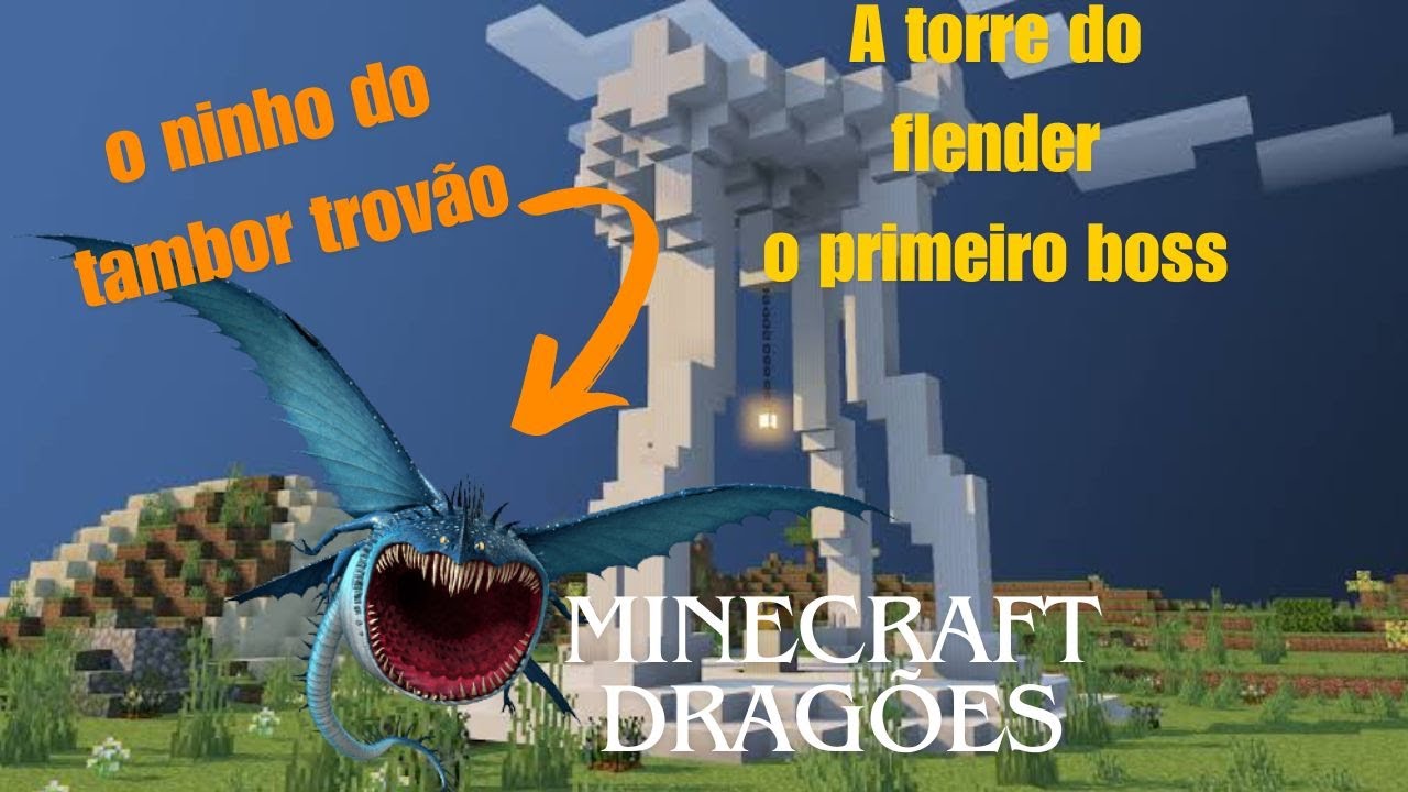 minecraft dragões ep-3 o ninho do tambor trovão e o primeiro boss - YouTube