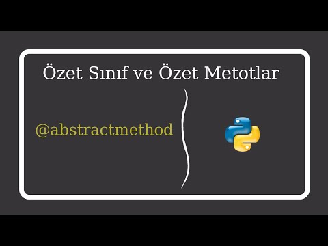 Özet sınıflar ve Özet Metotlar  | Abstract Class & Abstract Method