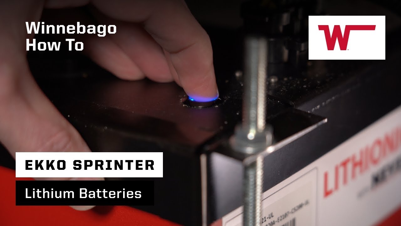 Winnebago EKKO Sprinter Lithium Batteries - YouTube
