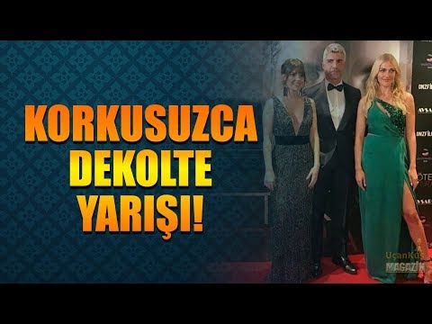 GALADA ASLI ENVER VE MERYEM UZERLİ'NİN DEKOLTE YARIŞI!..