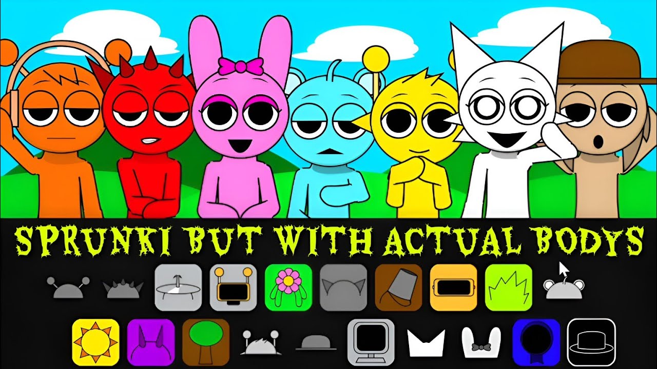 Sprunki Normal Mod BUT WITH ACTUAL BODYS Incredibox Mod Review #sprunki ...
